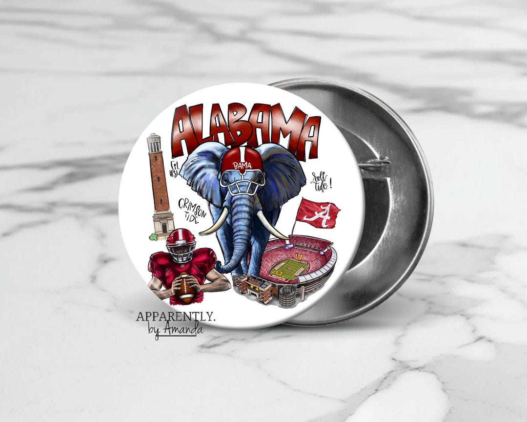 Alabama Everything Football Button/pin - Etsy