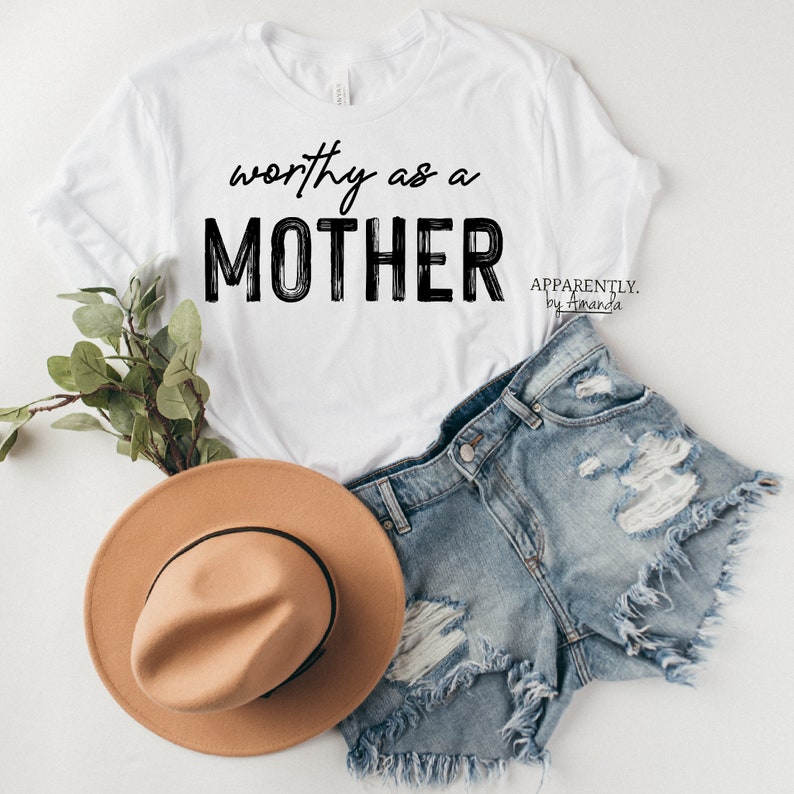Worthy as a Mother PNG. Digital File for Sublimation PNG/JPEG - Etsy