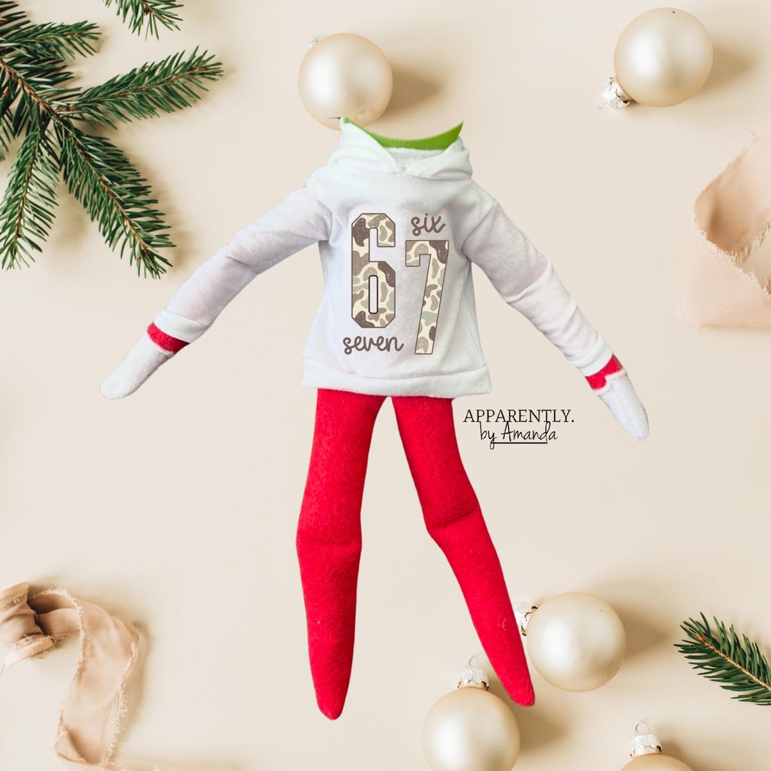 Six Seven 6-7 Camo | Custom Elf Hoodie - Etsy