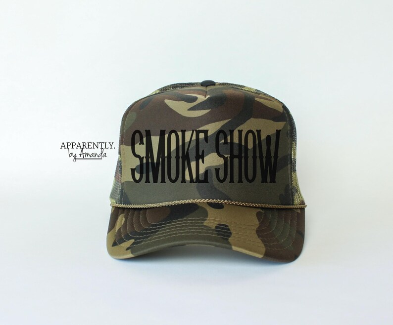 Smoke Show | Trendy Baseball Snapback Adjustable Trucker Hat - Etsy