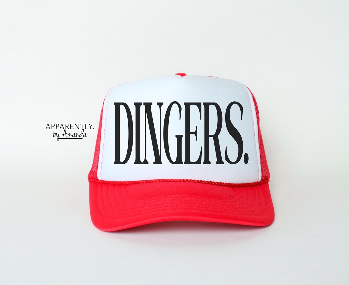 DINGERS. | Trendy Baseball Snapback Adjustable Trucker Hat - Etsy