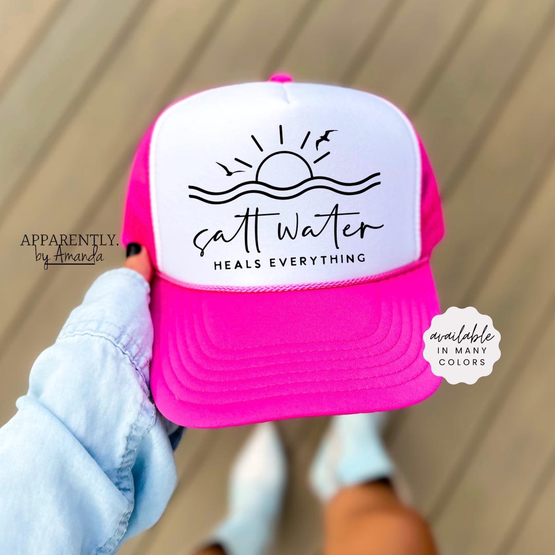 Salt Water Heals Everything | Trendy Baseball Snapback Adjustable ...