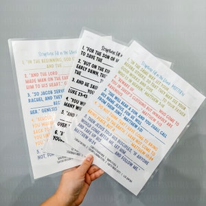 PRINTABLE Hebrews Scripture Fill in the Blank, Scripture Memorization ...