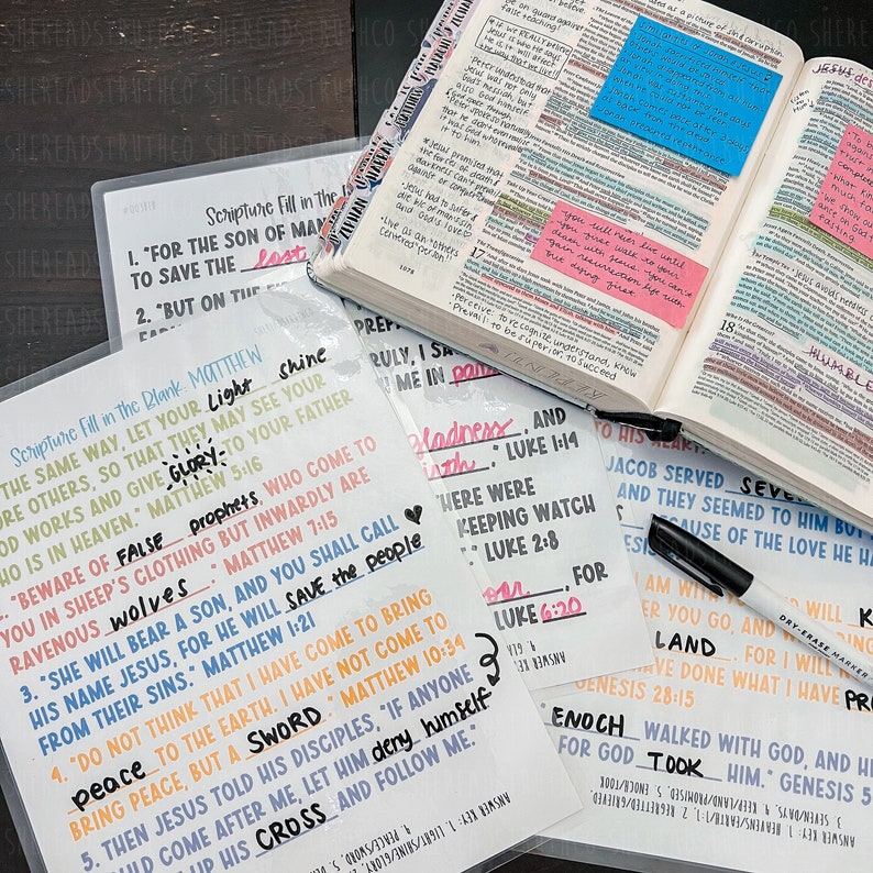 PRINTABLE Matthew (A) Scripture Fill in the Blank, Scripture ...