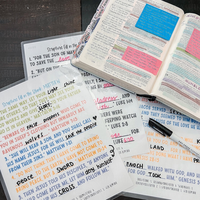 PRINTABLE Genesis BIG Bundle Scripture Fill in the Blank, Scripture ...