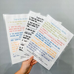 PRINTABLE Luke (A) Scripture Fill in the Blank, Scripture Memorization ...