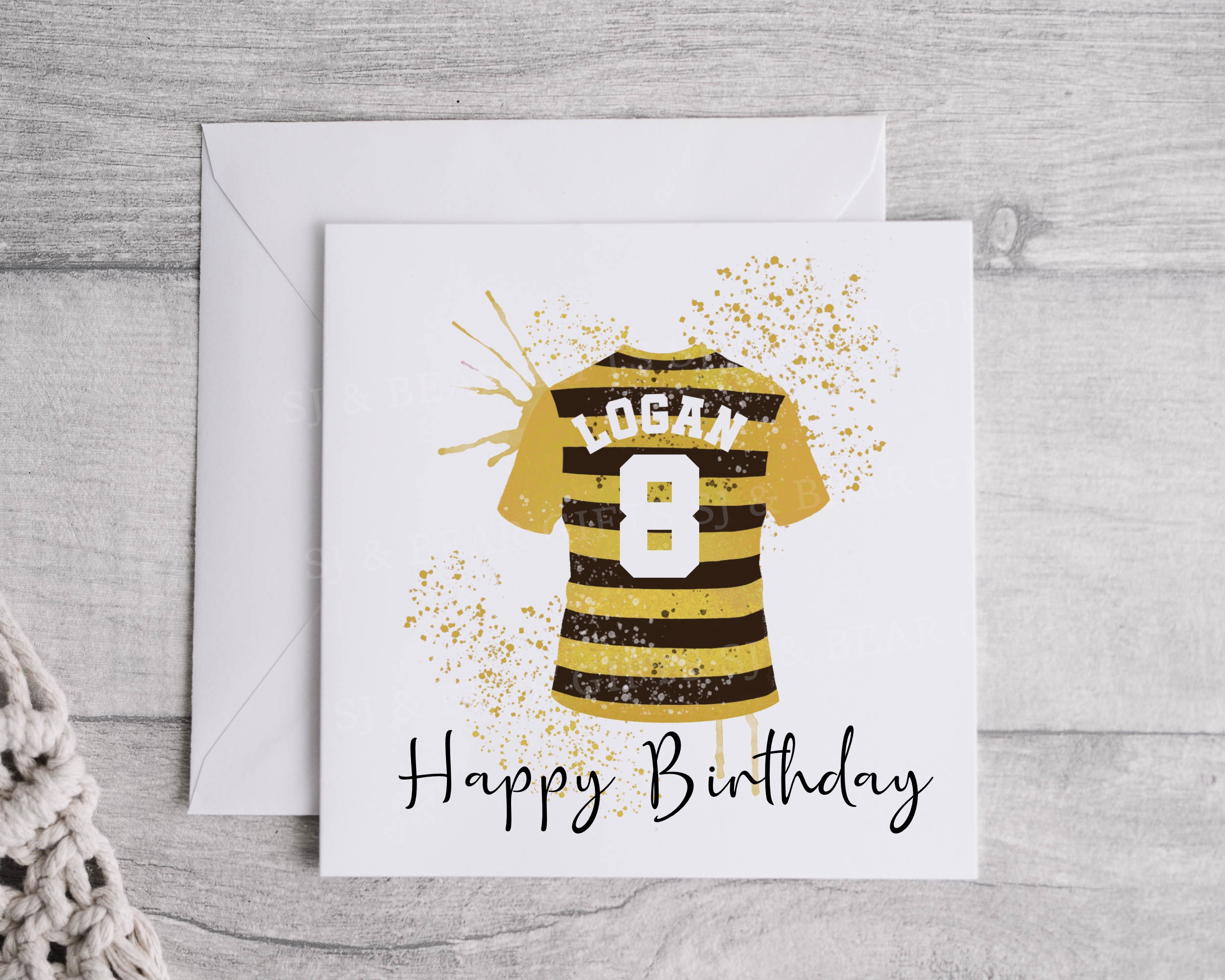 Football Birthday Card Boys Footie Shirt Card Football - Etsy UK