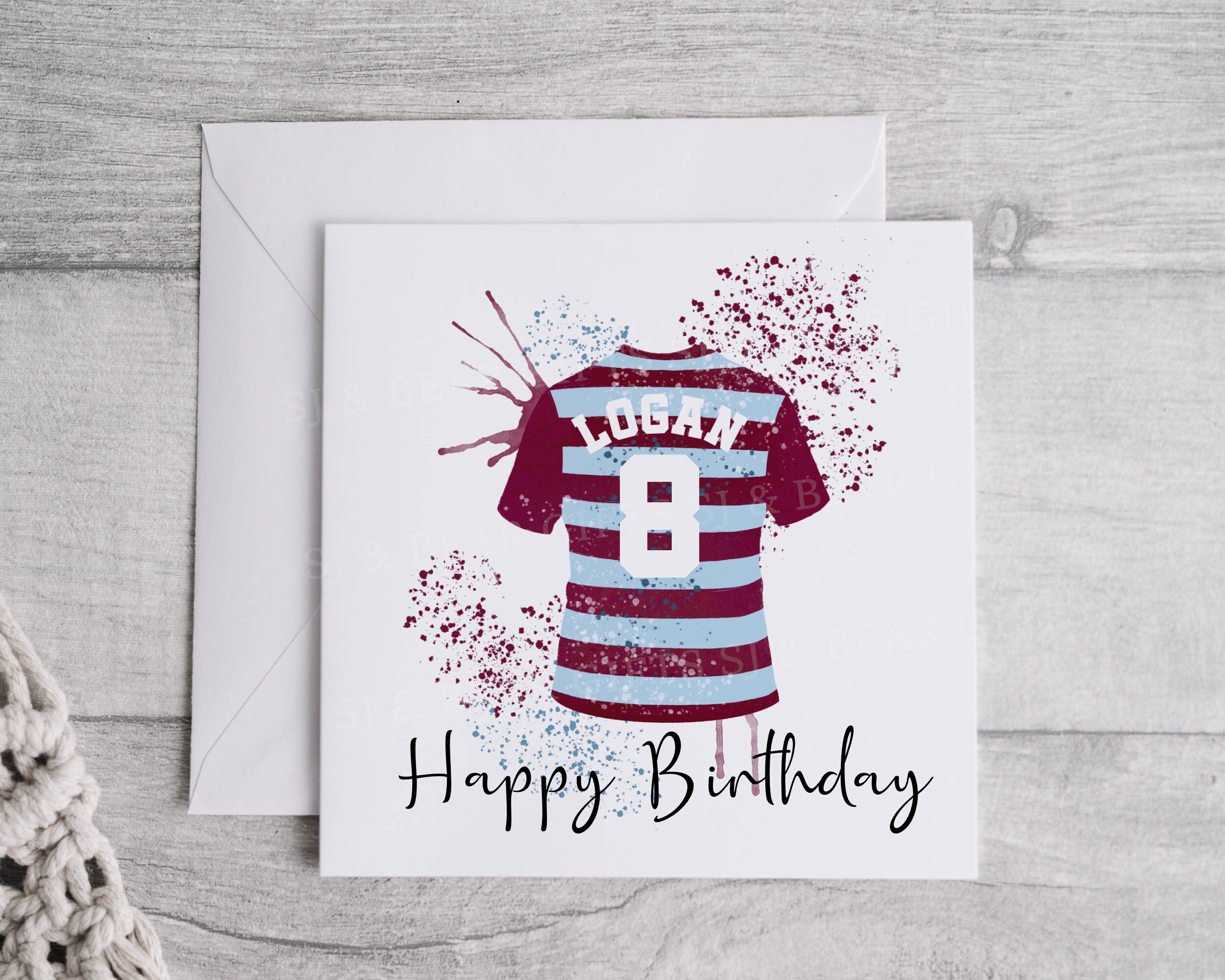 Football Birthday Card Boys Footie Shirt Card Football - Etsy UK