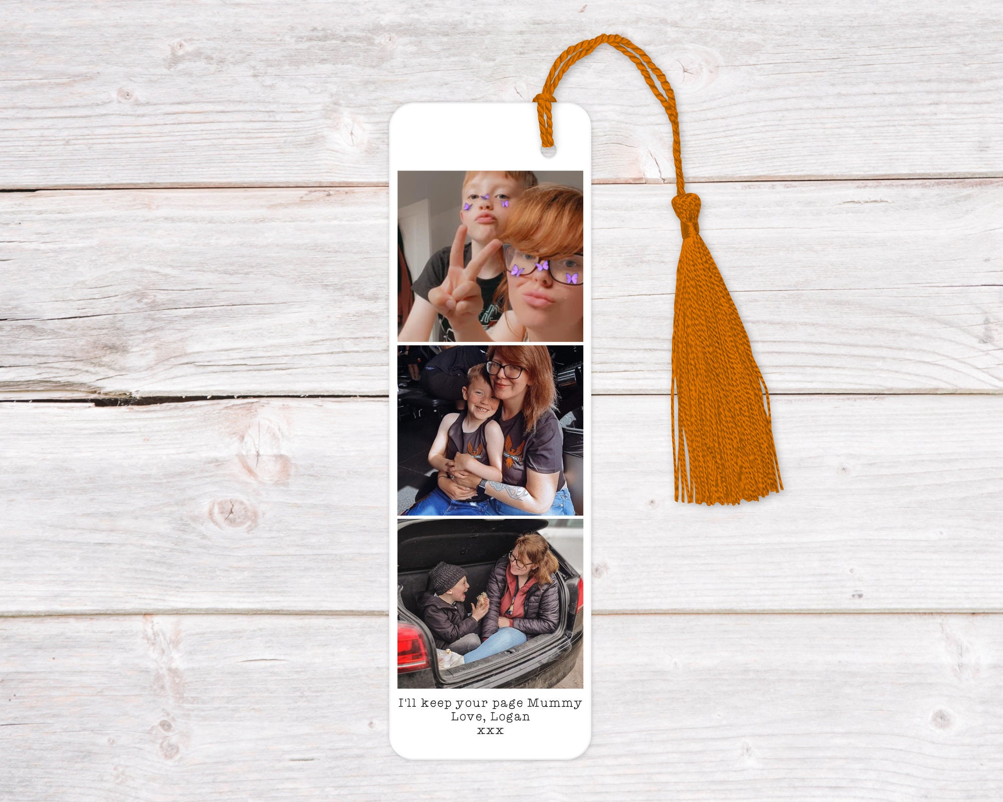 Personalised Metal Bookmark Photo Booth Bookmark Mothers - Etsy