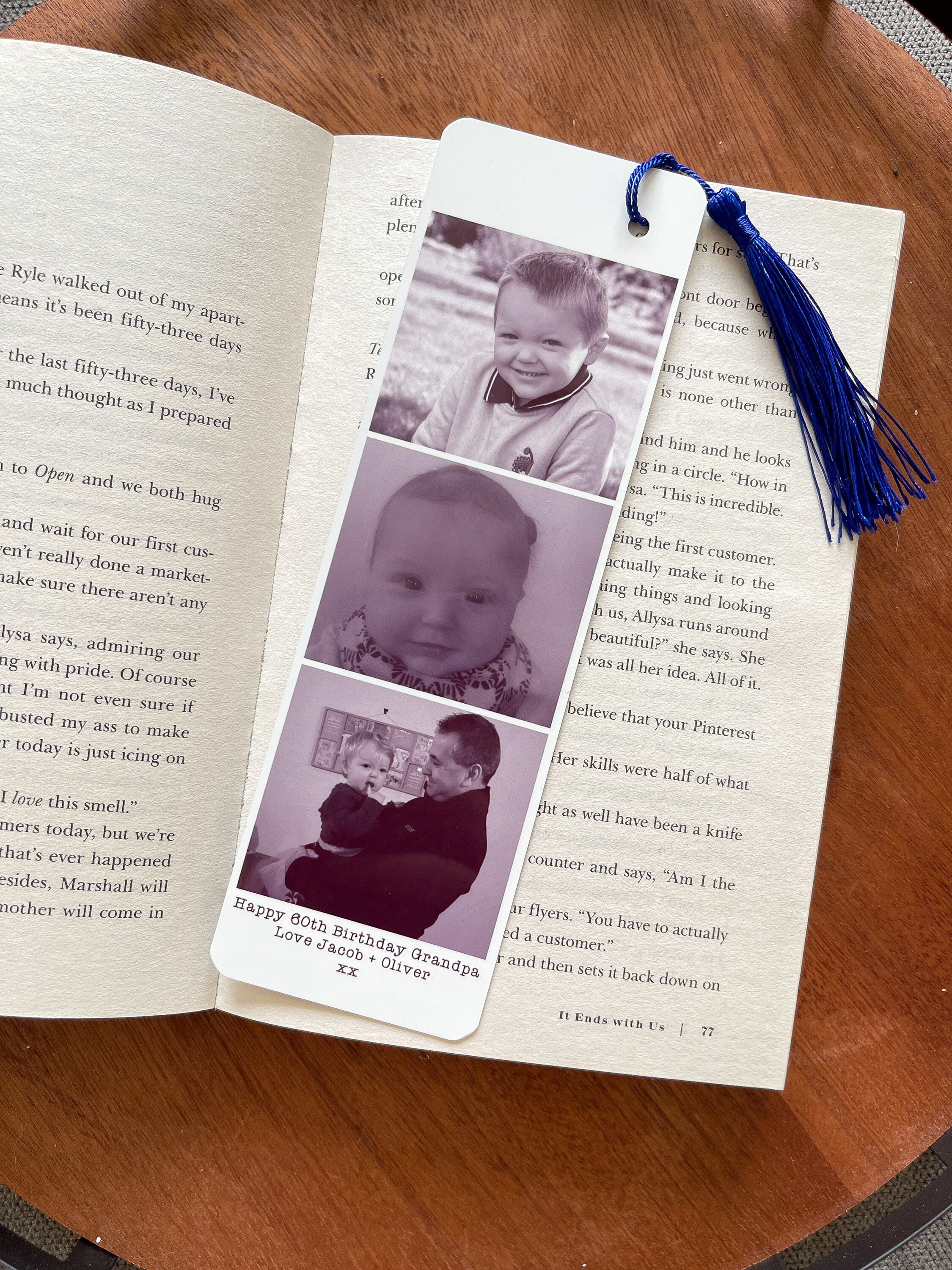 Personalised Metal Bookmark Photo Booth Bookmark Mothers - Etsy