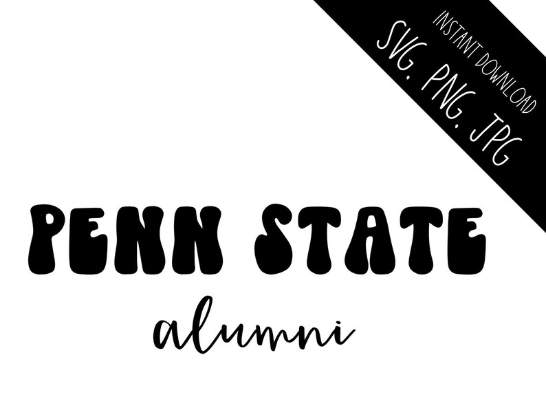 Penn State Alumni, Penn State University SVG, INSTANT DOWNLOAD, Retro ...