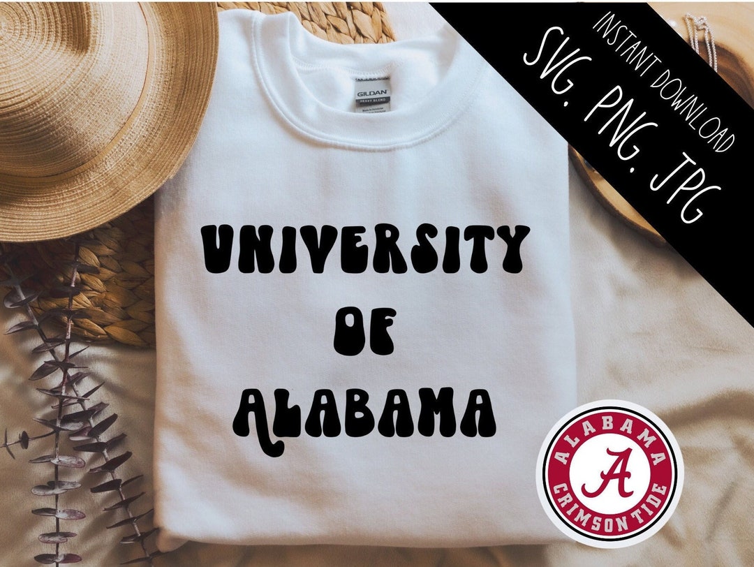 University of Alabama, Crimson Tide, SVG, INSTANT DOWNLOAD, Retro ...