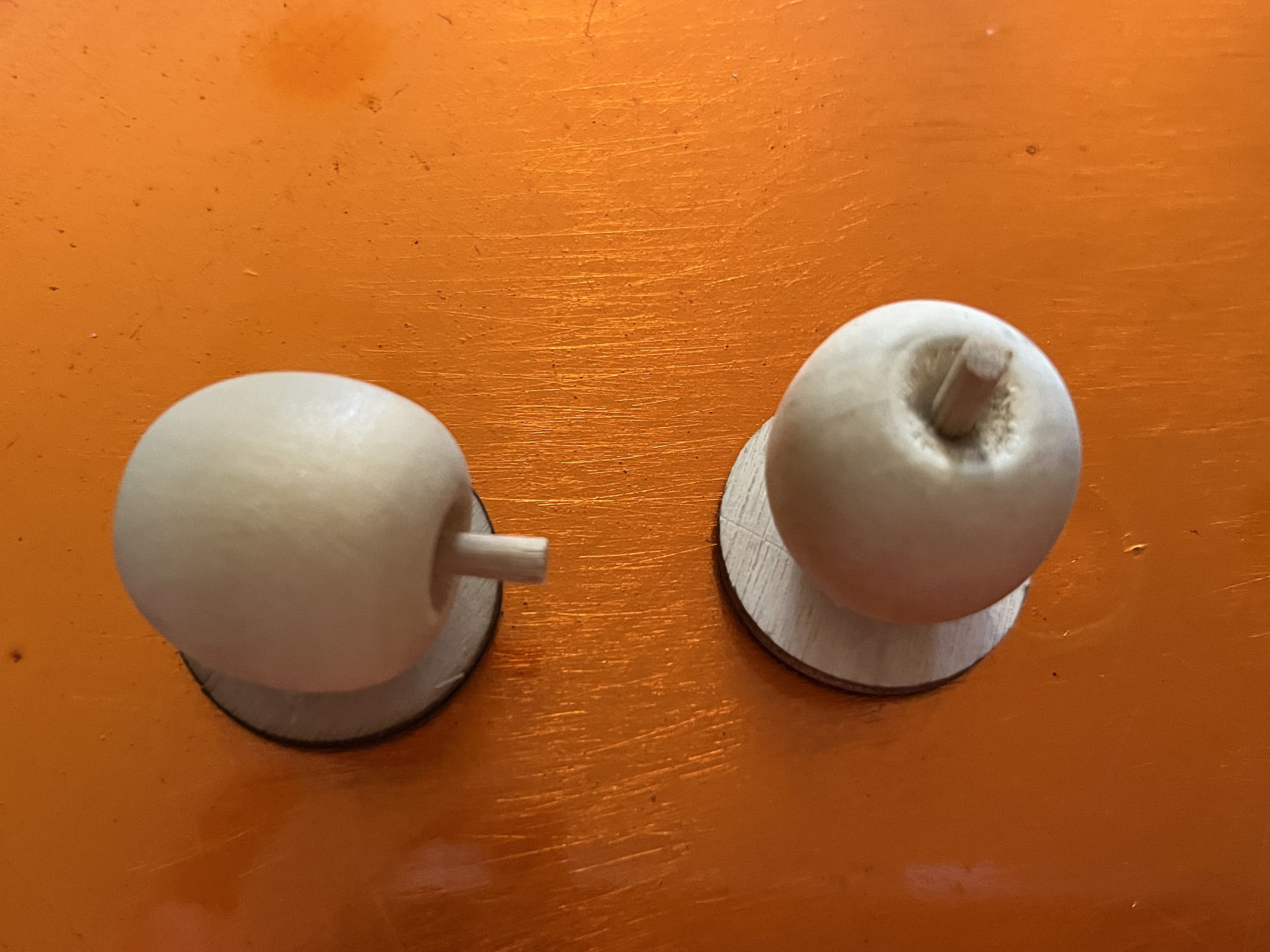 WOODEN APPLE MAGNETS Set of Four - Etsy