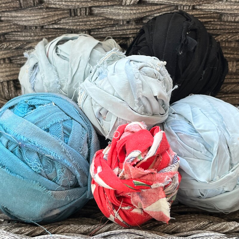 Patriotic Rag Balls - Etsy