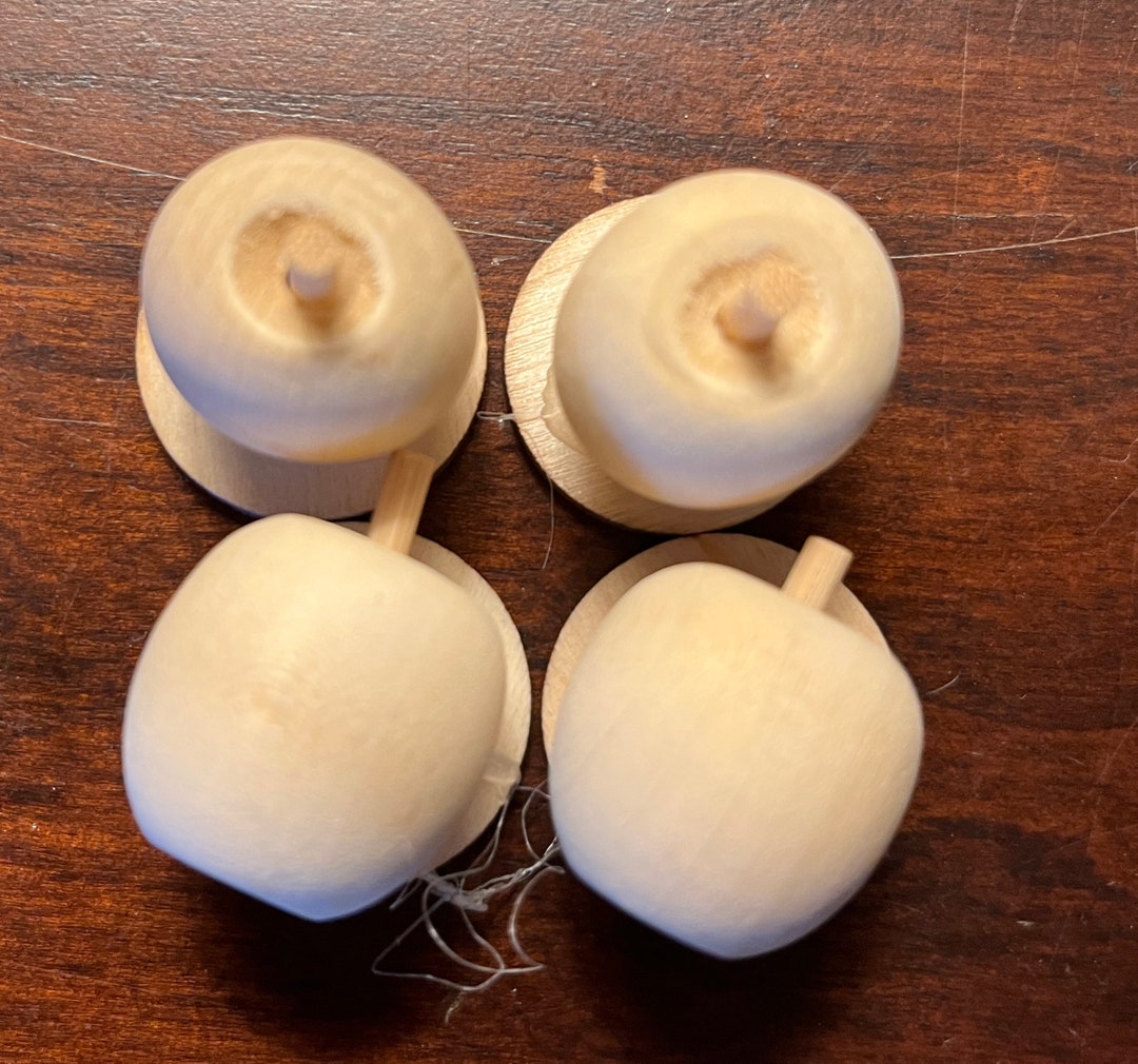 WOODEN APPLE MAGNETS Set of 4 - Etsy