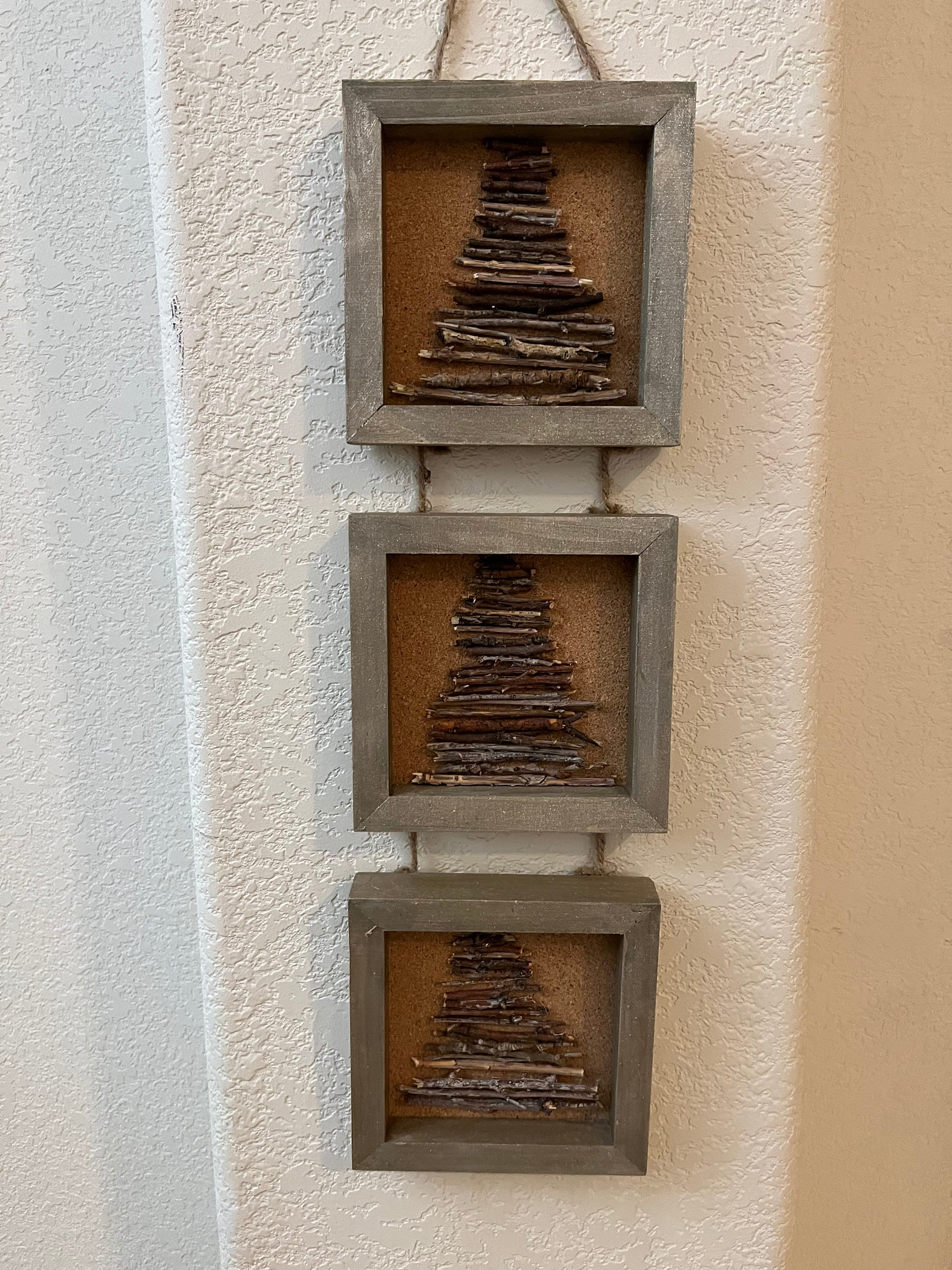 NATURAL STICK TREE Art Three Tree Assortment - Etsy