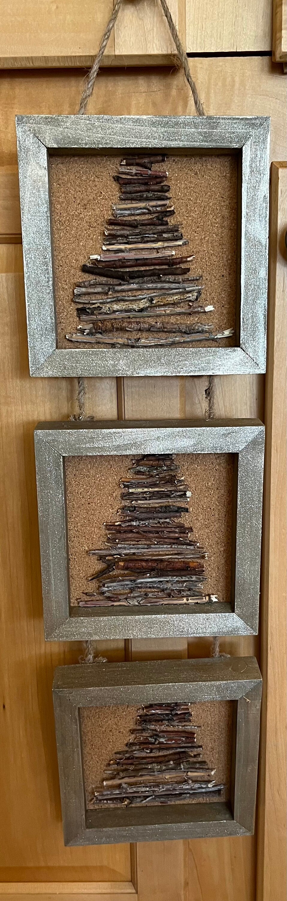 NATURAL STICK TREE Art Three Tree Assortment - Etsy