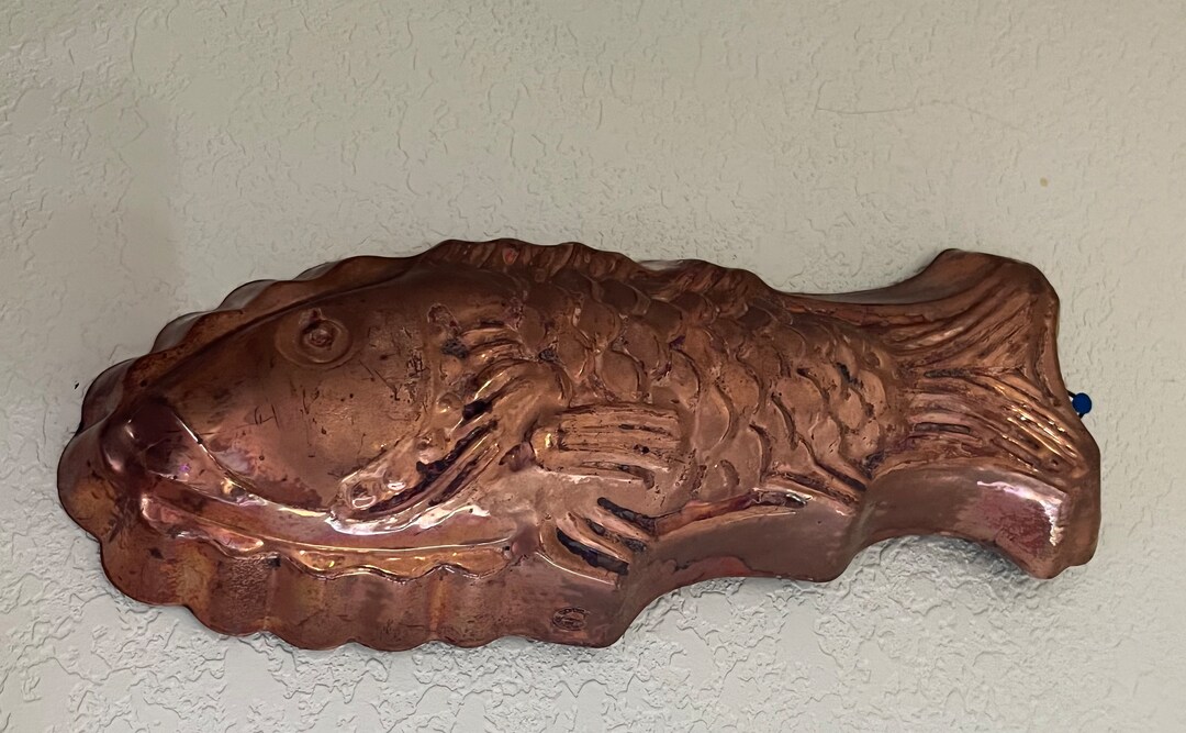 VINTAGE COPPER FISH Mold Bunt Cake Jell-o Ice Sculpture Thanksgiving - Etsy