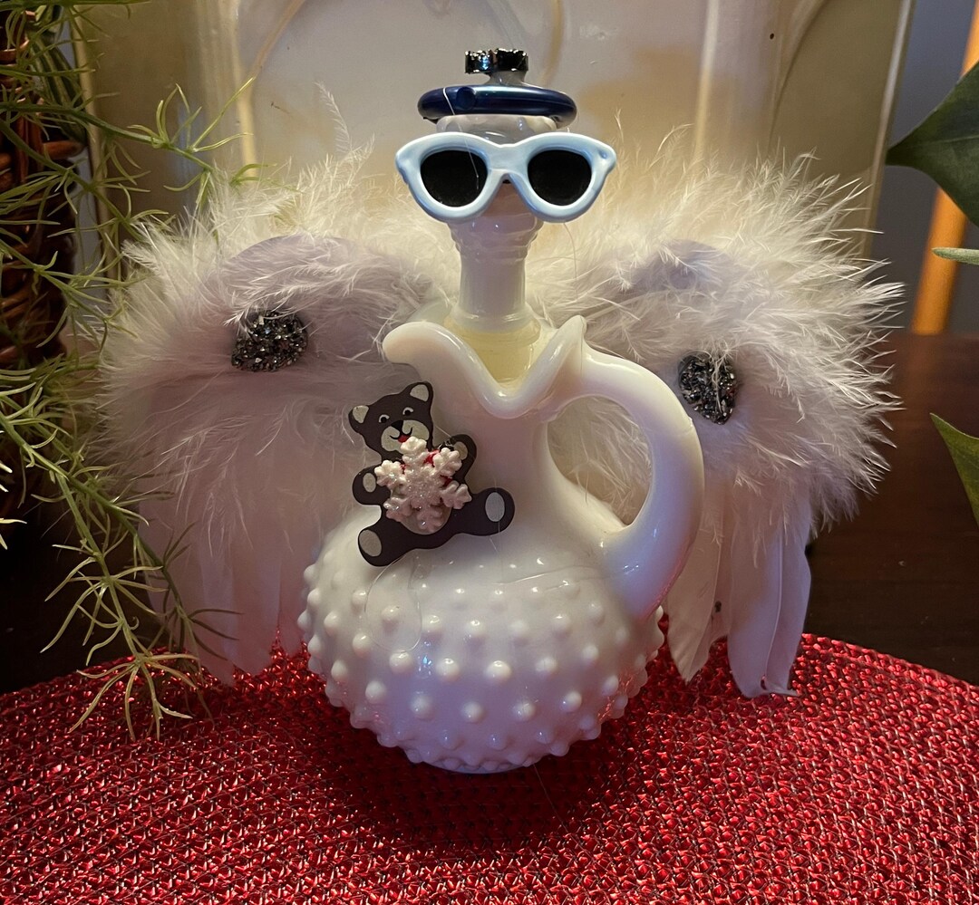 BABY ANGEL BOTTLE Vintage White Hob Knob Baby Shower Gift - Etsy