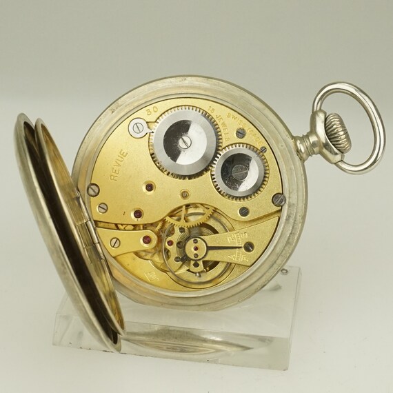 Working REVUE thomen Swiss Pocket Watch Men's no fuse… - Gem
