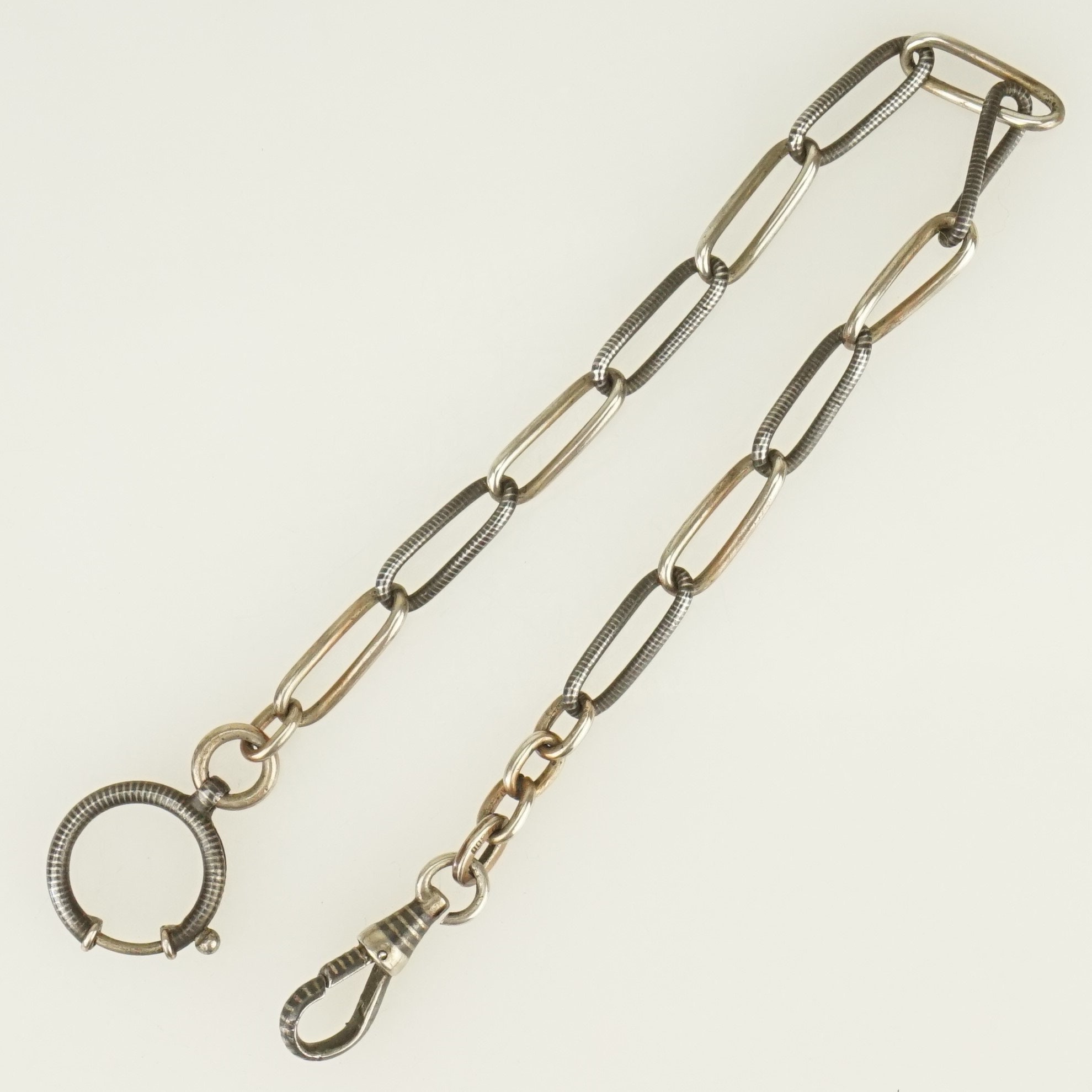 Niello SOLID SILVER Pocket Watch CHAIN Men's Antique for - Etsy