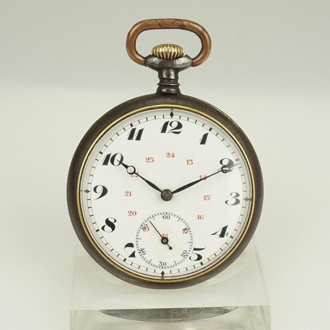 Working Antique Pocket Watch Men's Mechanical No Fusee Duplex or ...