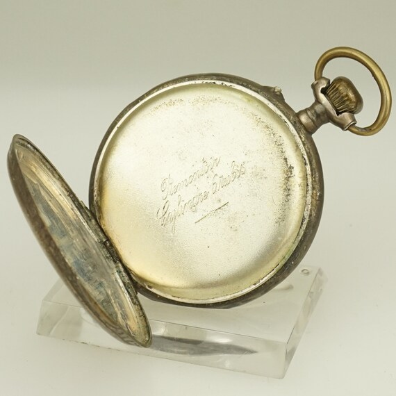 Working Solid Silver Swiss Made Pocket Watch Men's no… - Gem