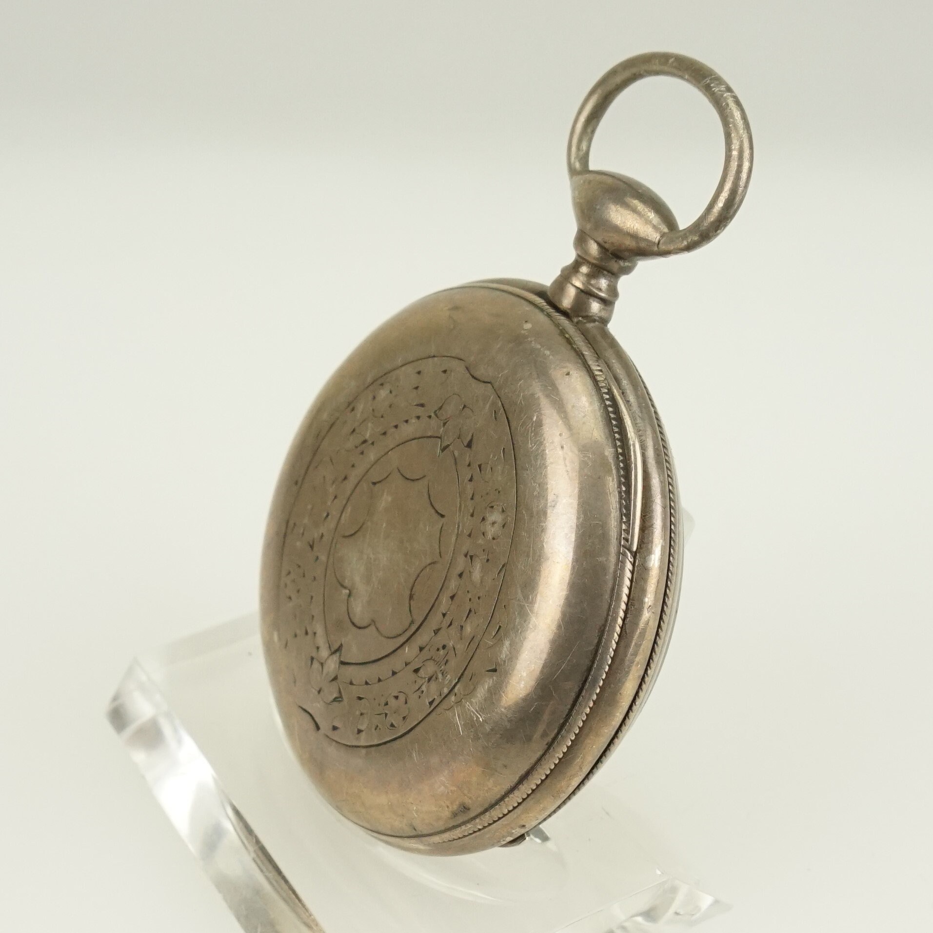 WORKING Pocket Watch Key-wound Solid Silver Antique Swiss Men's ...
