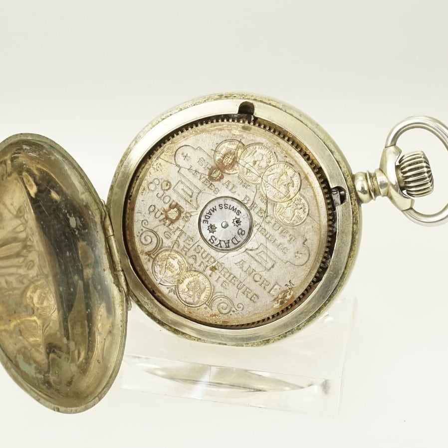 Working HEBDOMAS 8 Days Pocket Watch Vintage Antique Men's - Etsy