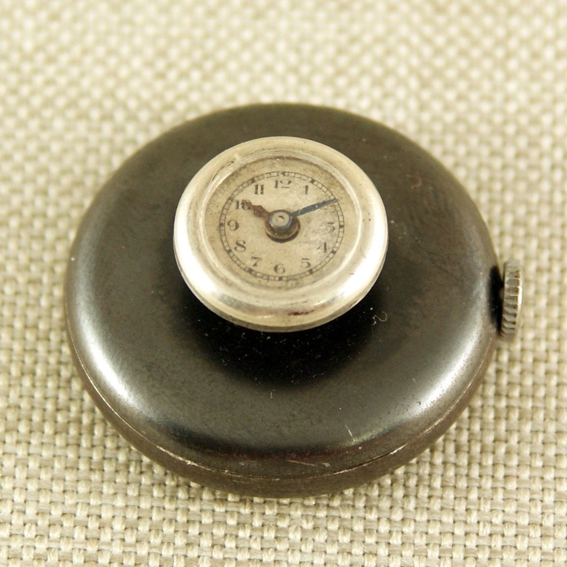 Working Lapel Buttom Hole Pocket Watch About 1900 Clock Antique Ladies ...