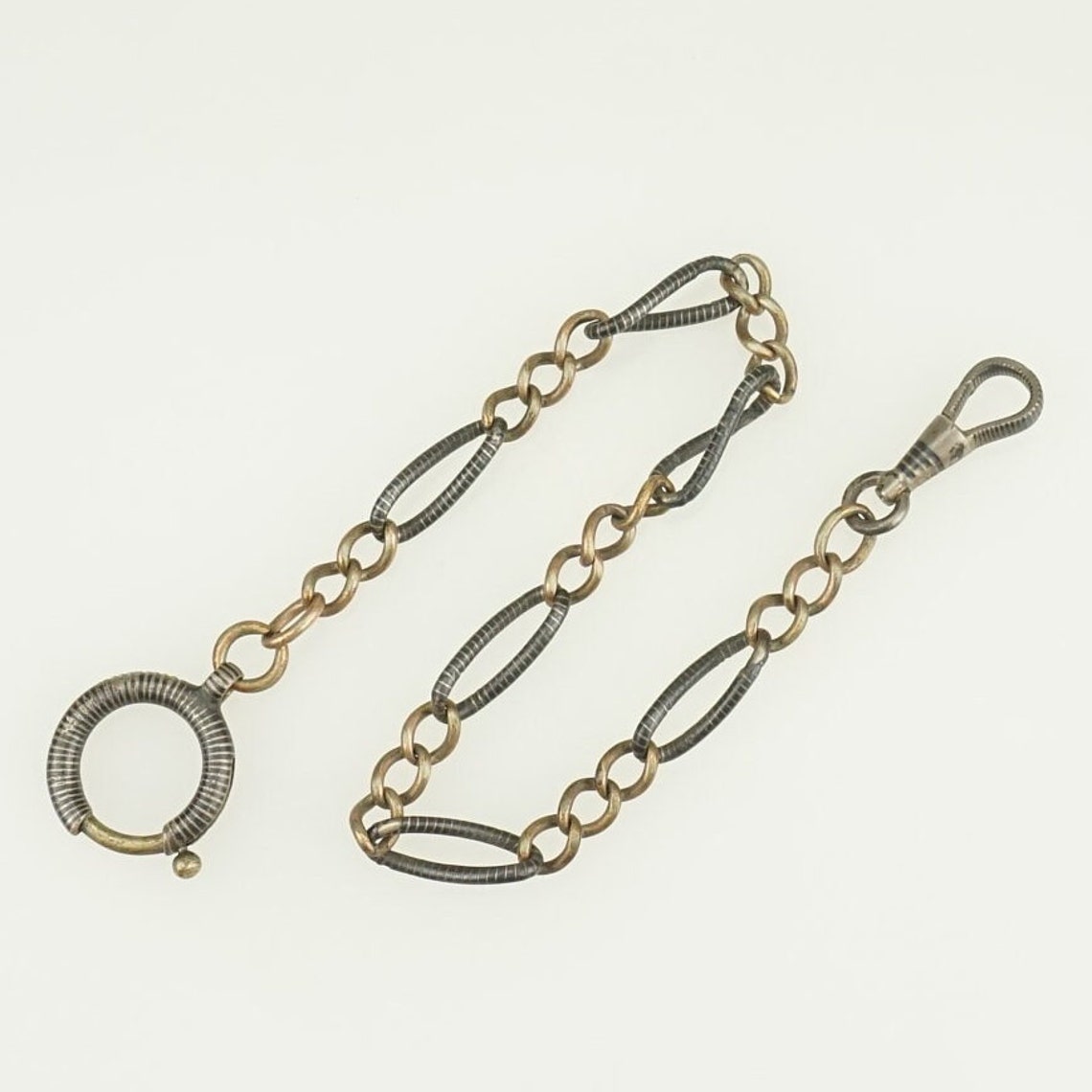 Niello SOLID SILVER Pocket Watch CHAIN Men's Antique for - Etsy