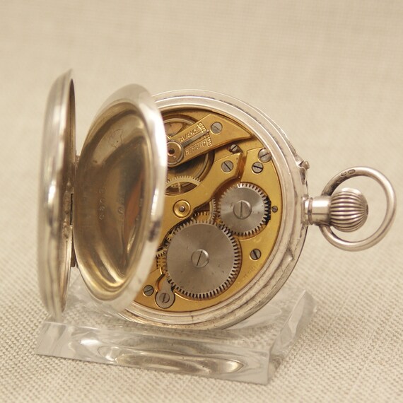 WORKING Pocket Watch Solid Silver Swiss Men's Mechani… - Gem