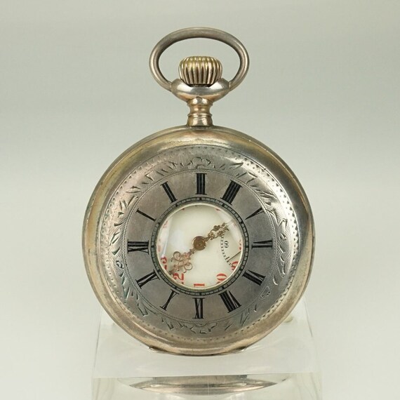 Working Fullhunter Solid Silver Pocket Watch Antique … - Gem