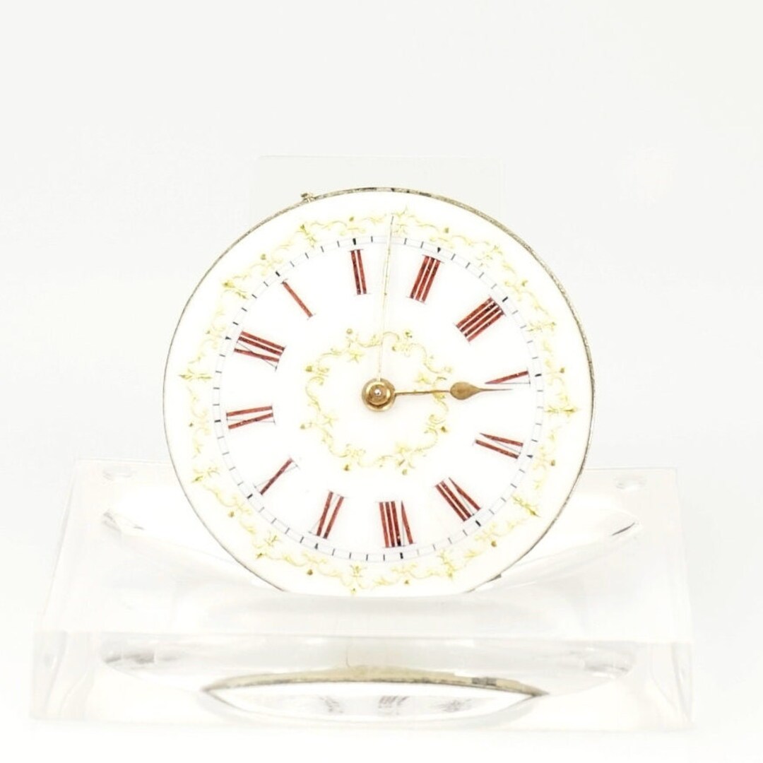 Rare! Pocket Watch Movement Swiss Men's Mechanical Antique No Fusee ...