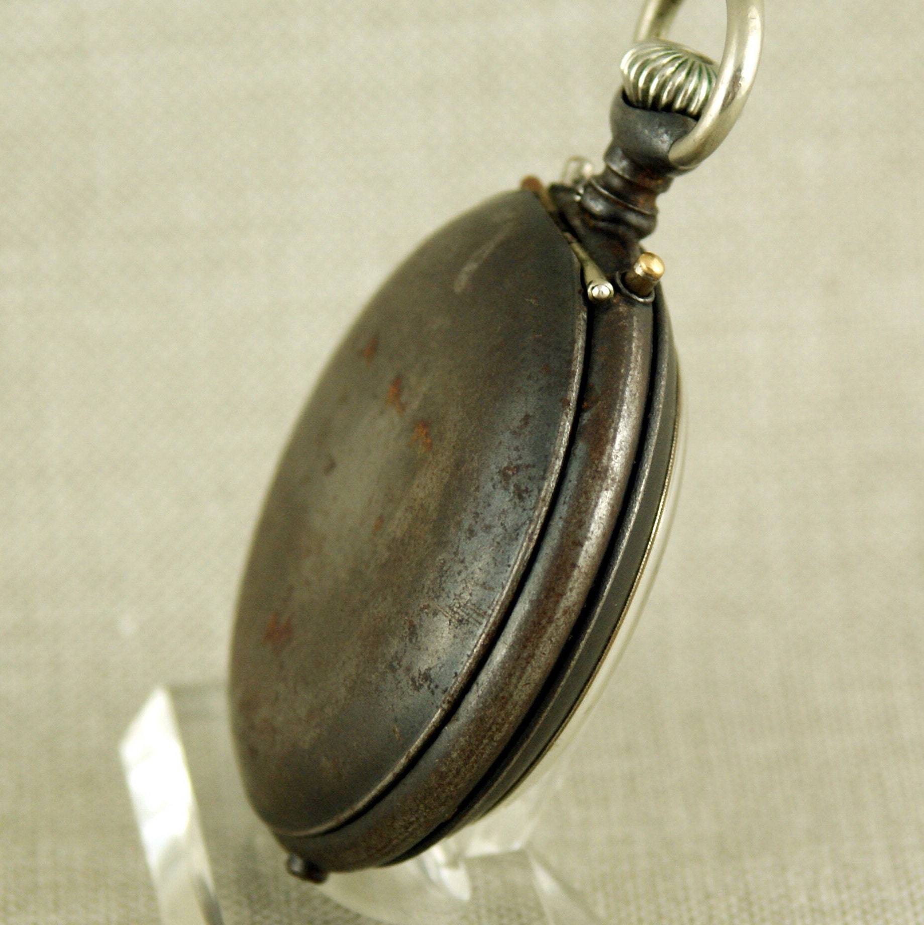 ALARM Pocket Watch JUNGHANS Gunmetal Military Vintage Antique - Etsy