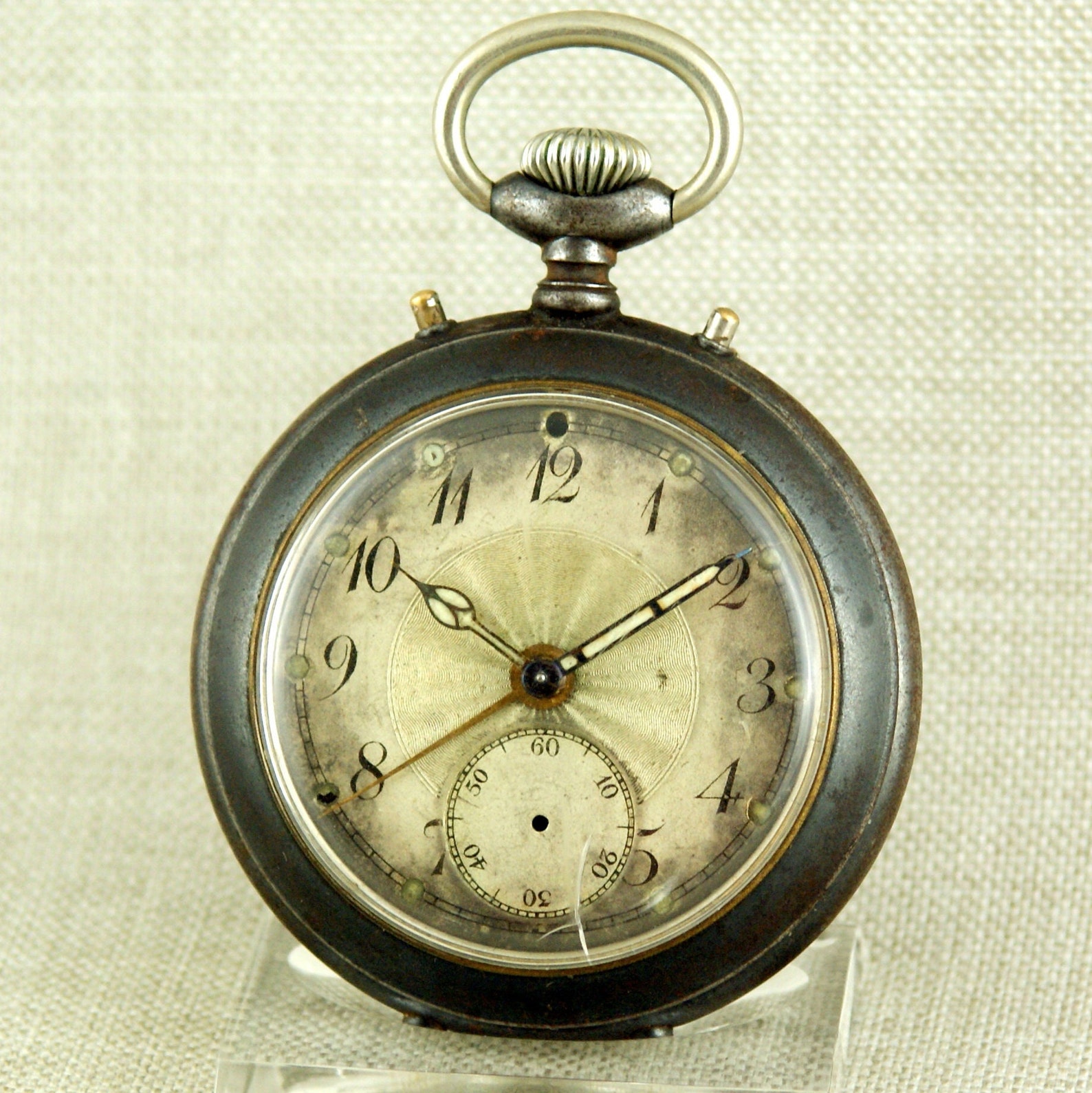 ALARM Pocket Watch JUNGHANS Gunmetal Military Vintage Antique - Etsy