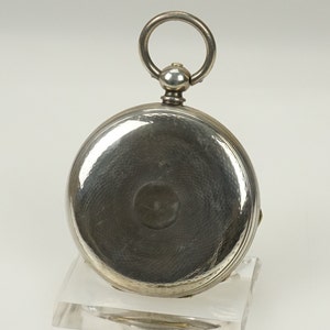WORKING Antique HENRY TOUCHON Pocket Watch Key-wound Solid Silver Men's ...