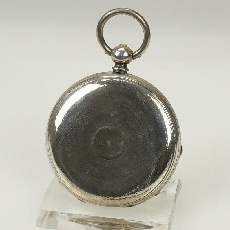 WORKING Antique HENRY TOUCHON Pocket Watch Key-wound Solid Silver Men's ...