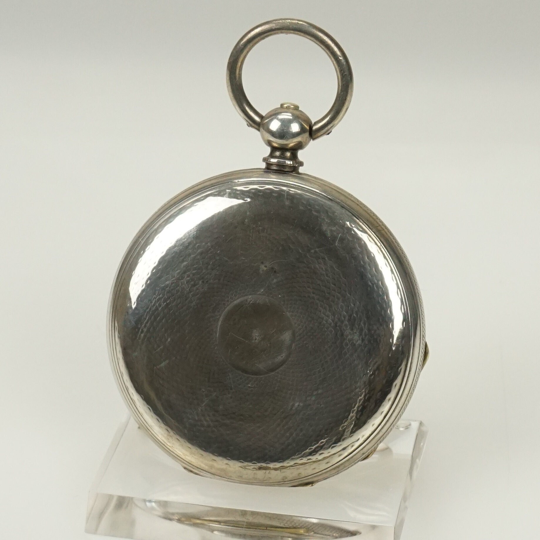 WORKING Antique HENRY TOUCHON Pocket Watch Key-wound Solid Silver Men's ...