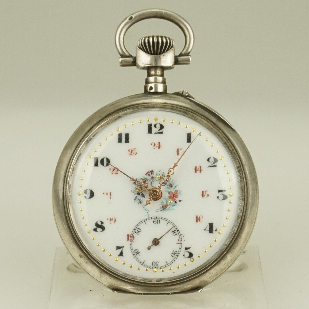 Working Solid Silver Swiss Made Pocket Watch Men's No - Etsy