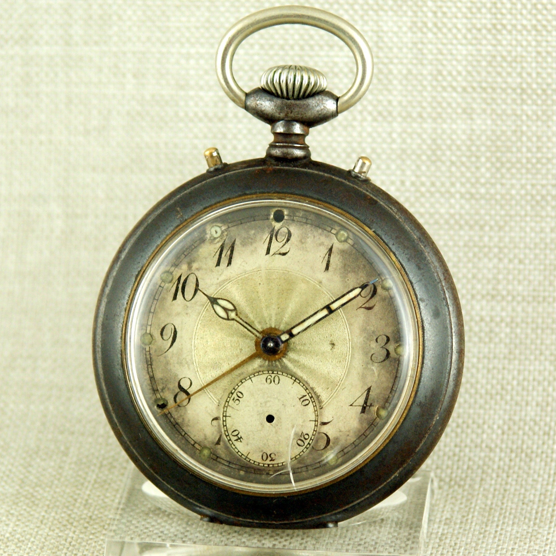 ALARM Pocket Watch JUNGHANS Gunmetal Military Vintage Antique - Etsy