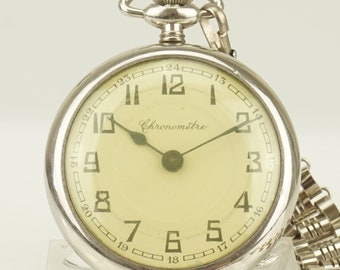 Working EPPO Gold Pl Pocket Watch Vintage Antique Men's Mechanical No ...