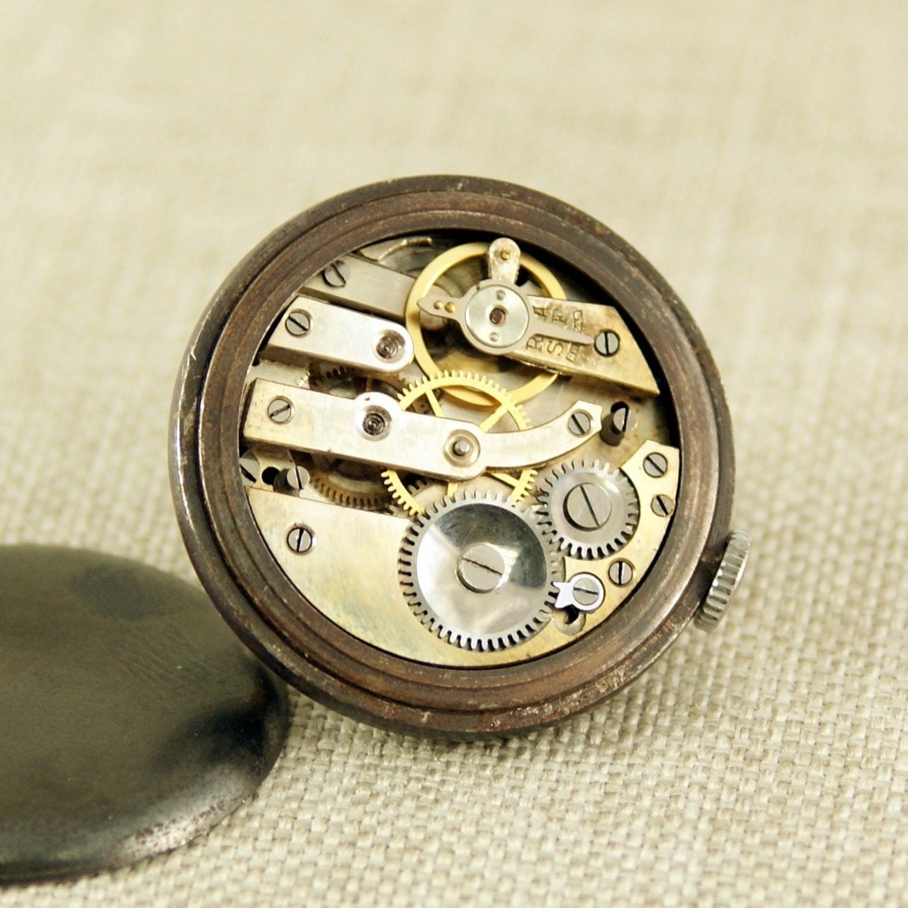 Working Lapel Buttom Hole Pocket Watch About 1900 Clock Antique Ladies ...