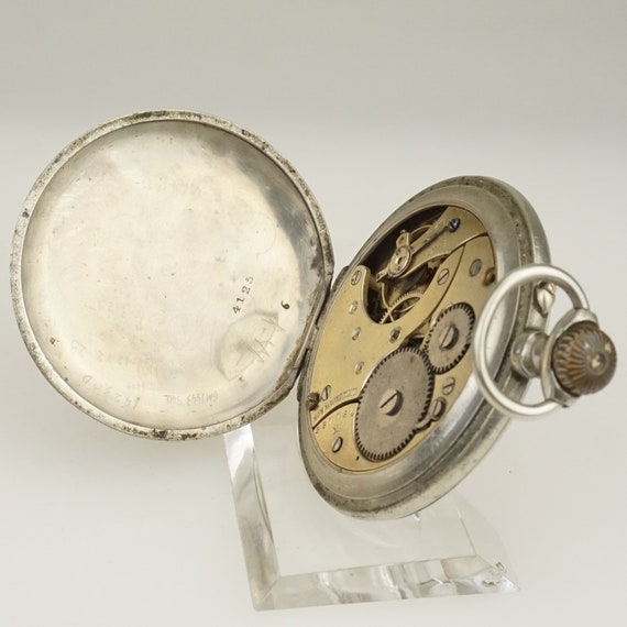 Working Swiss Made Pocket Watch Men's no fusee duplex… - Gem