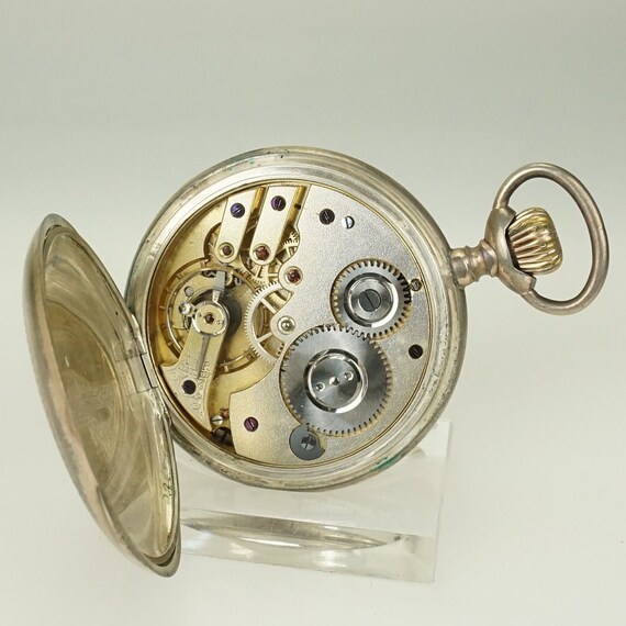 Working Fullhunter Solid Silver Pocket Watch Antique … - Gem