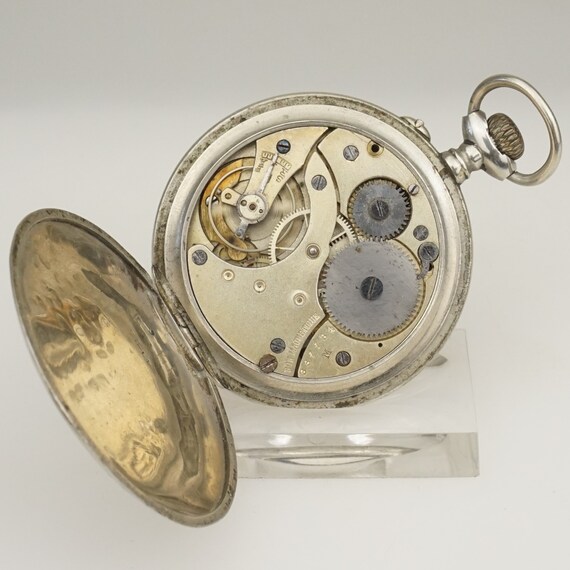 Working Swiss Made Pocket Watch Men's no fusee duplex… - Gem