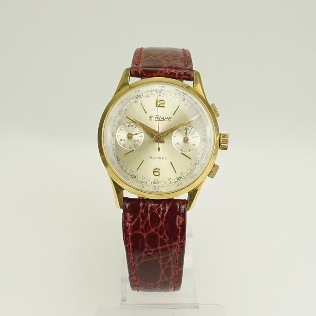 WORKING LE PHARE Wrist Watch Landeron 248 Men's Pocket Mechanical No ...