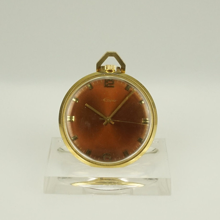 Working EPPO Gold Pl Pocket Watch Vintage Antique Men's Mechanical No ...