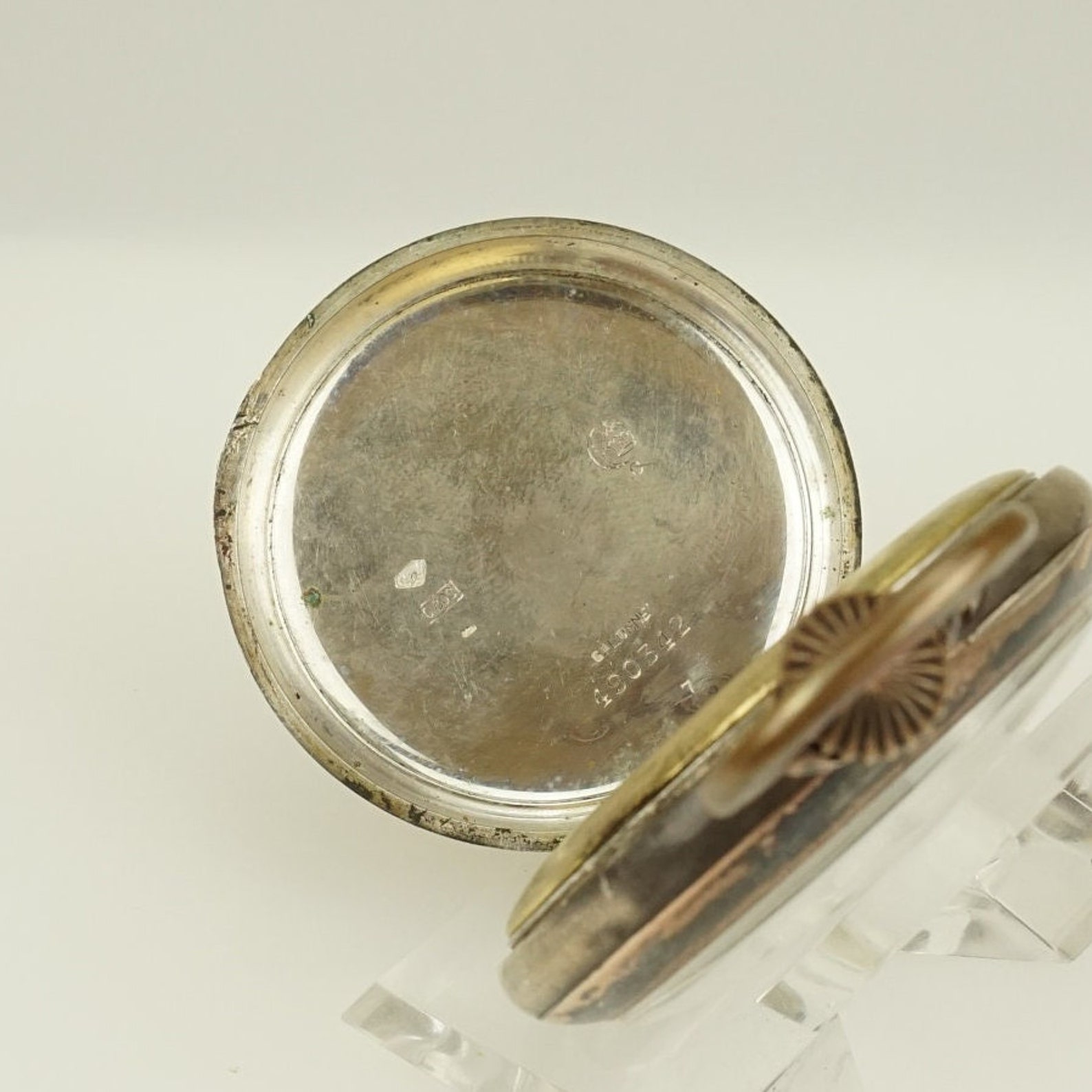 Working Solid Silver Pocket Watch Antique Men's No Fusee - Etsy