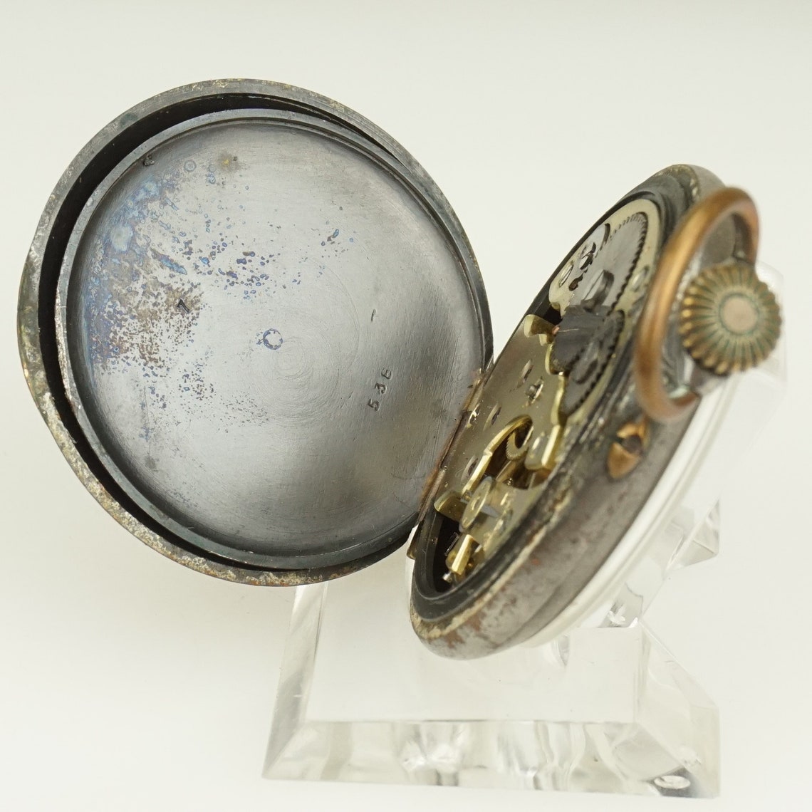 Working Antique Pocket Watch Men's Mechanical No Fusee Duplex or ...